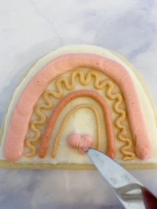 Easy & Cute Boho Rainbow Baby Shower Cookies