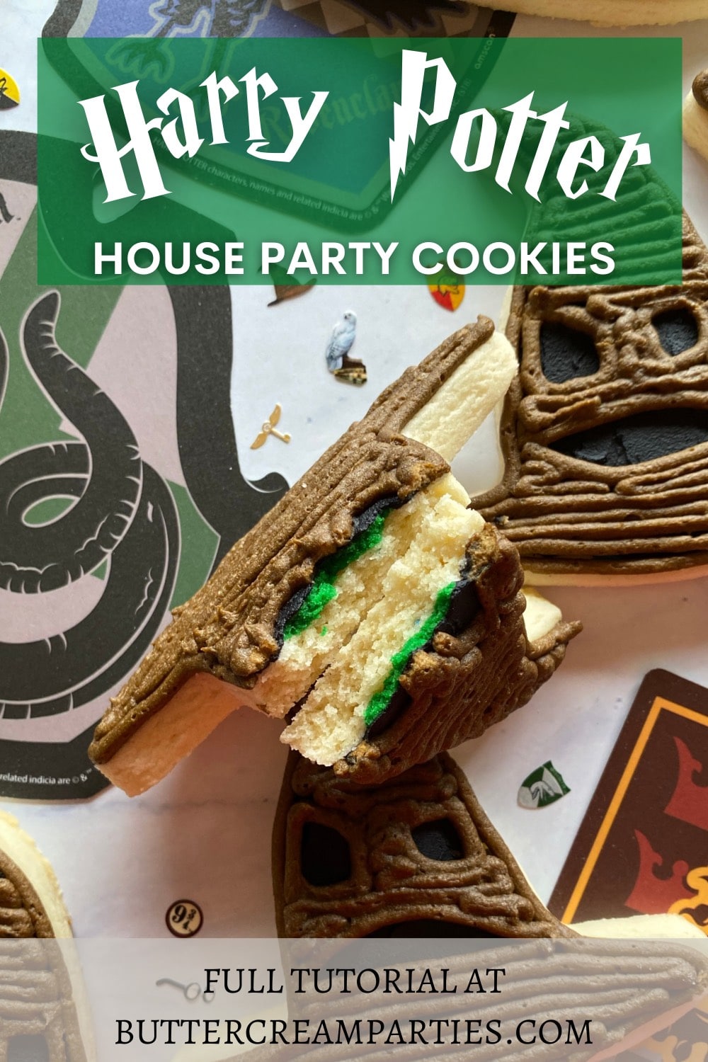 Fun Revealing DIY Harry Potter Sorting Hat Party Cookies | Buttercream ...