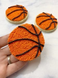 How to Decorate Basketball Cookies with Buttercream Frosting