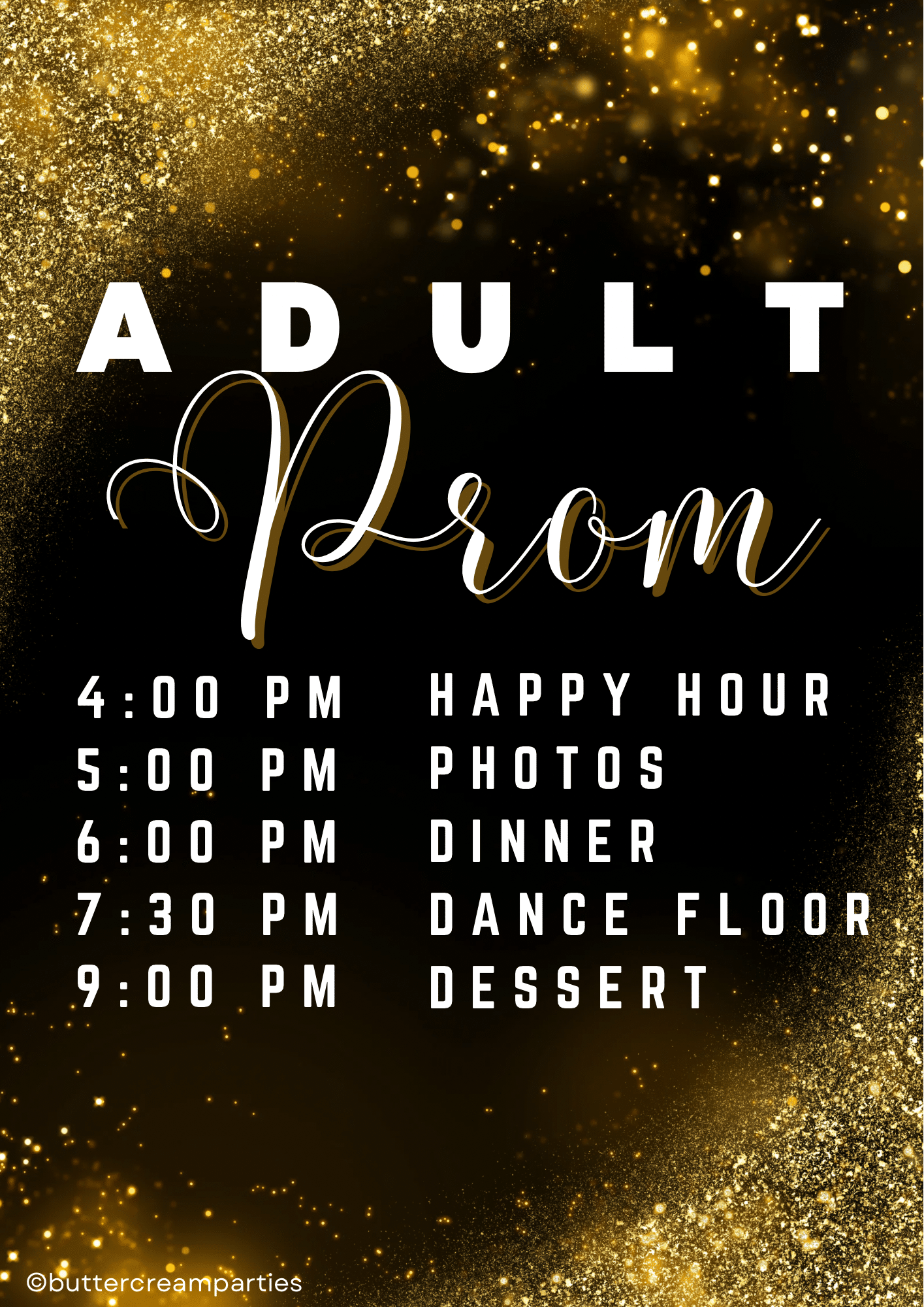 How to Throw The Best Adult Prom Party | Buttercream Parties