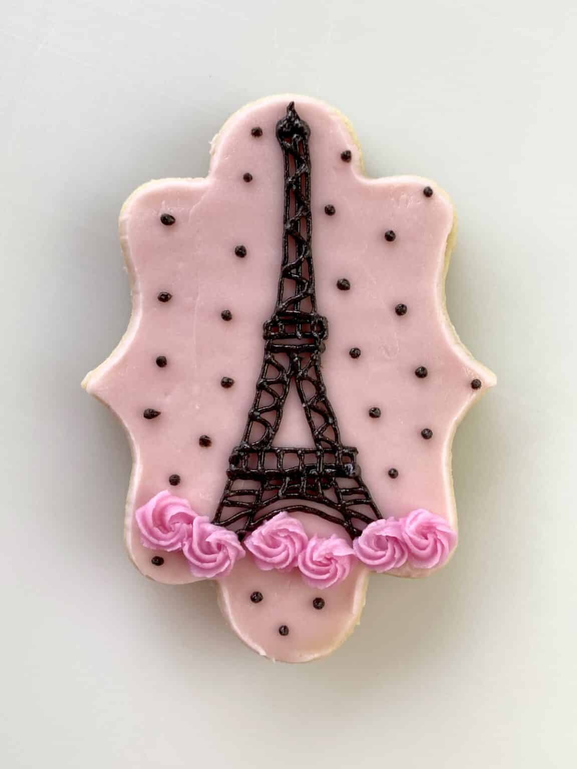 Paris Decorated Cookies with Buttercream Frosting