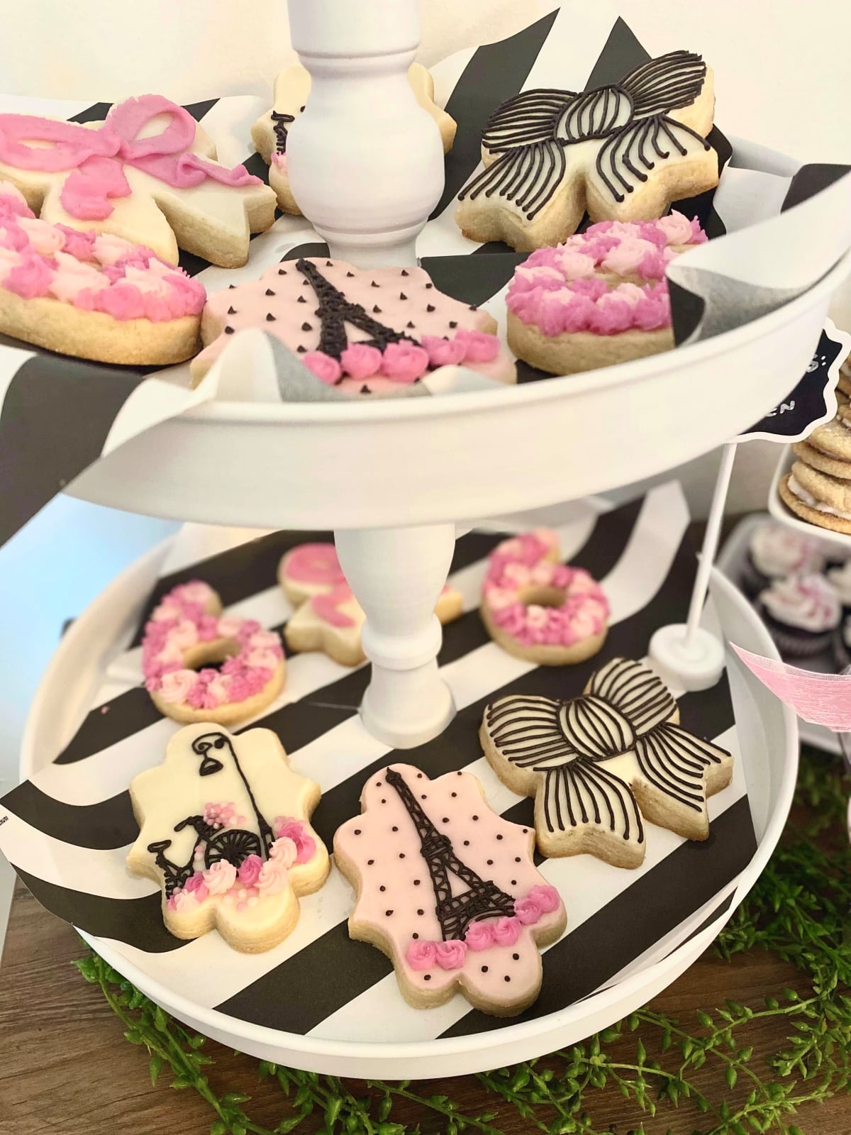 Paris Decorated Cookies with Buttercream Frosting