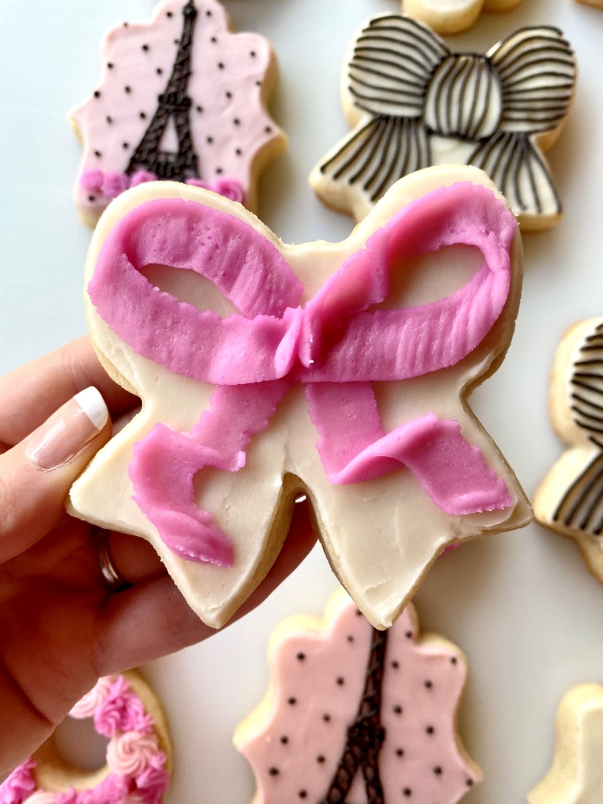 Paris Decorated Cookies with Buttercream Frosting